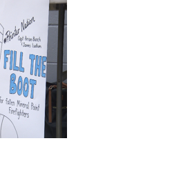 'We're here to raise money by passing the boot and filling the boot ...