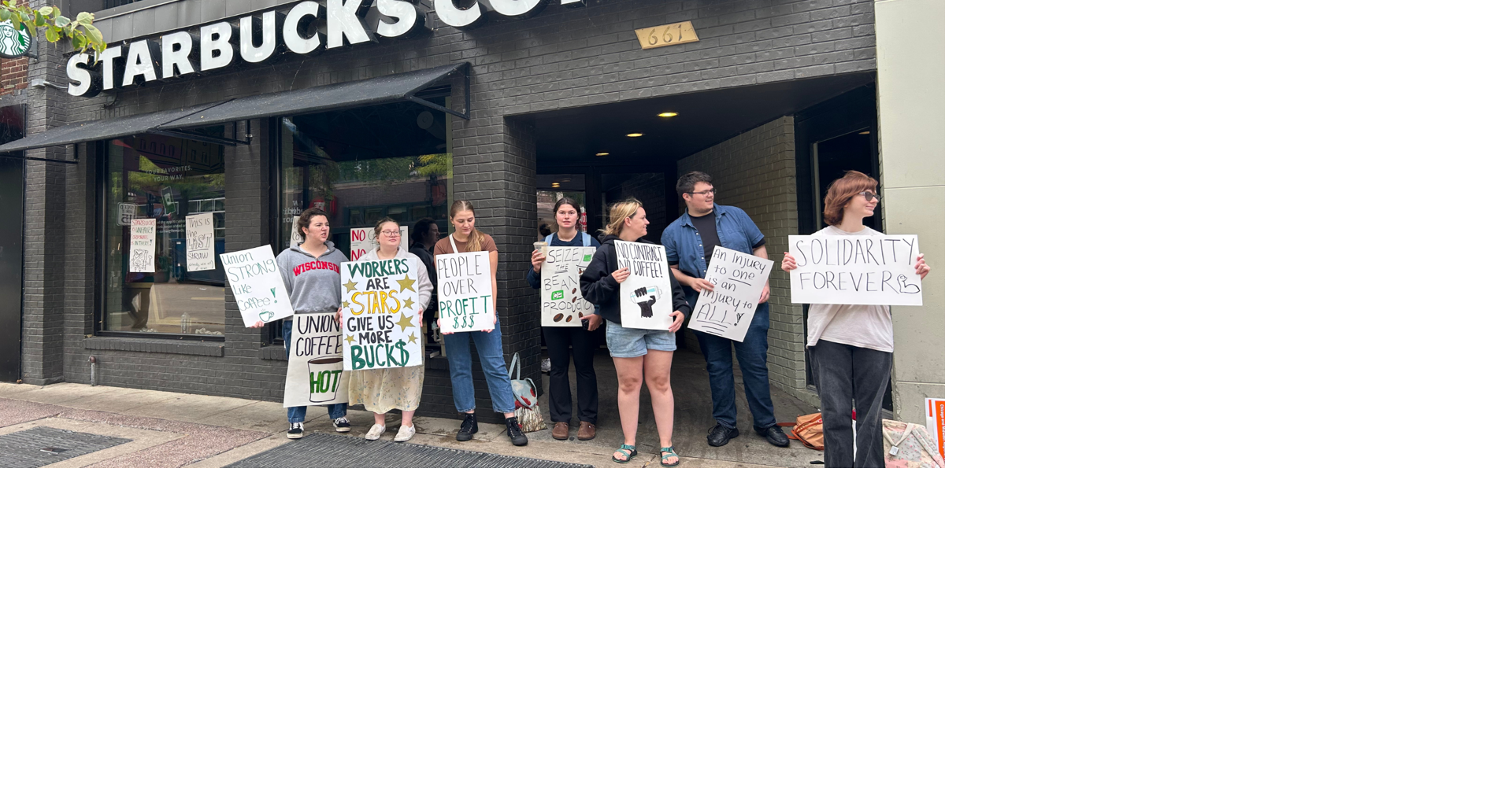 State Street Starbucks workers stage walkout to protest understaffing ...