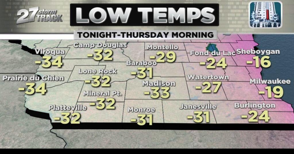 Record low temperature set in Madison | Weather | wkow.com