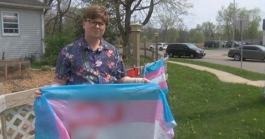Swastika spray painted on Madison resident's trans flag, part of ...