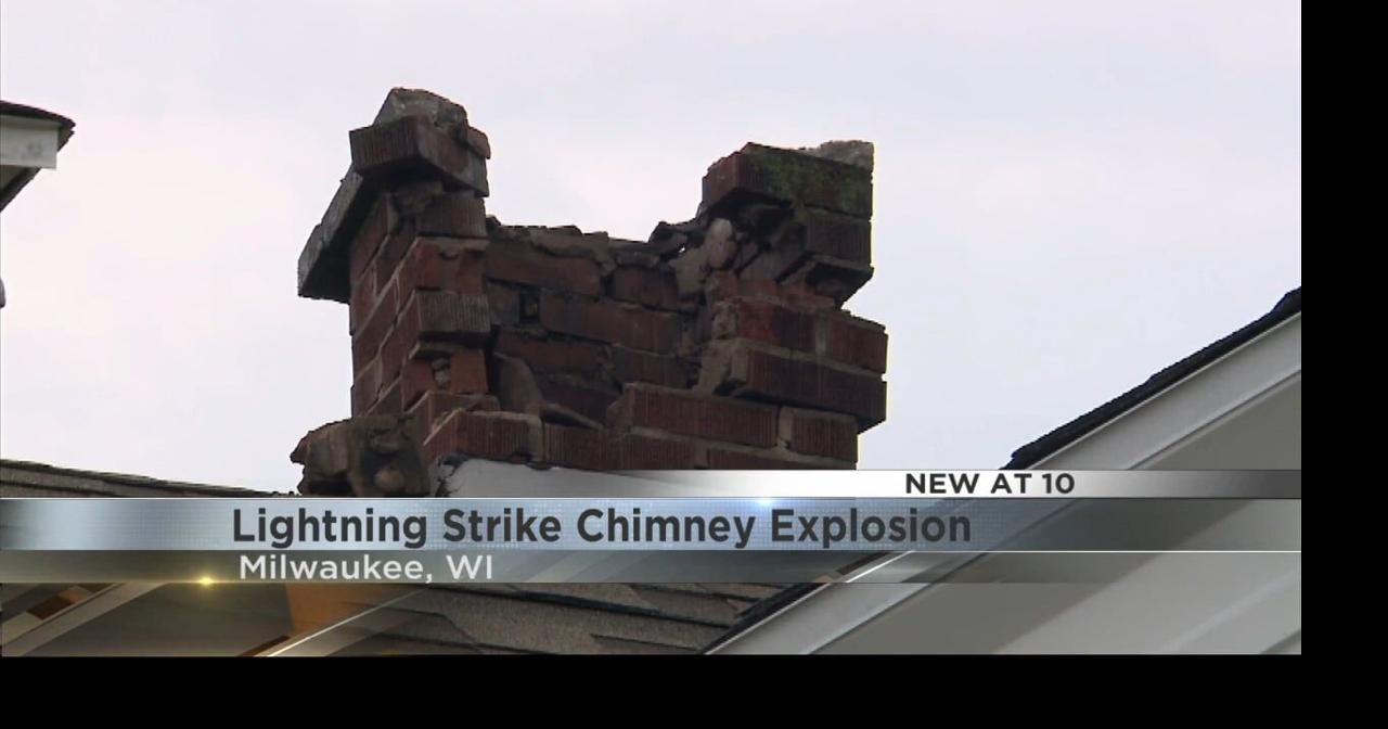 Lightning strike chimney explosion | Video | wkow.com