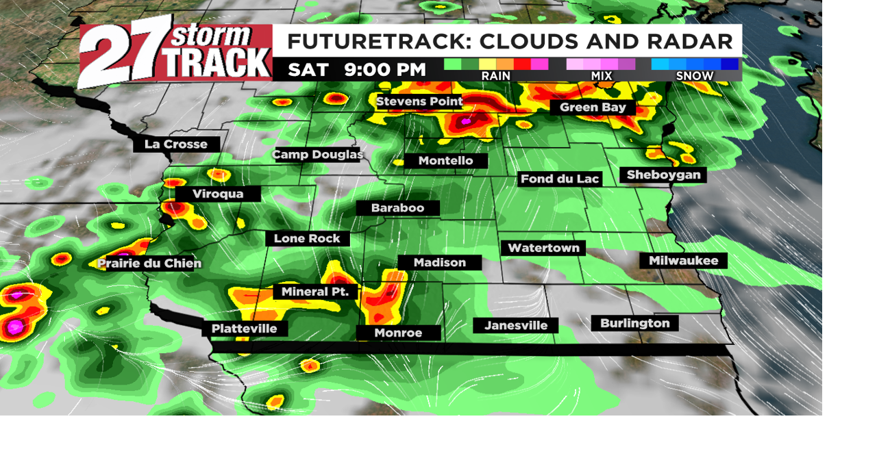 Shower and storm chances stick with us through the rest of the weekend ...