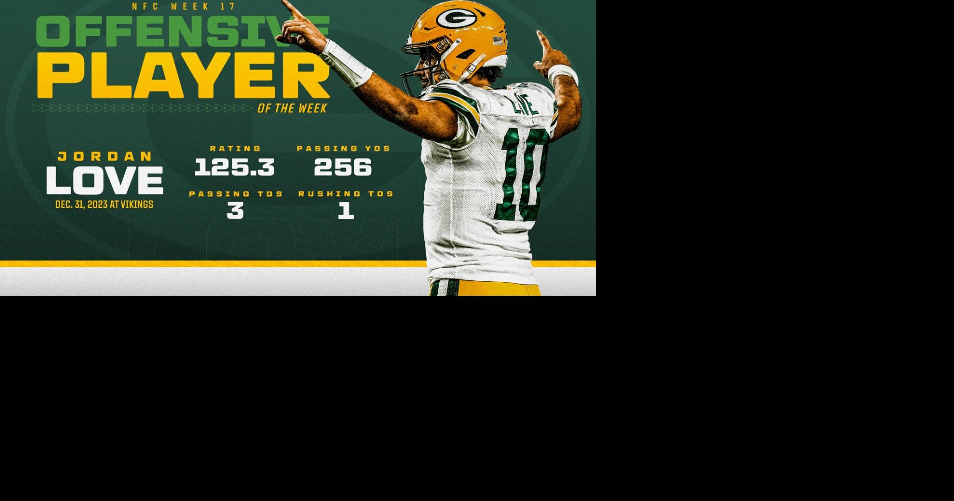 Jordan Love named NFC Player of the Week for first time | Packers ...