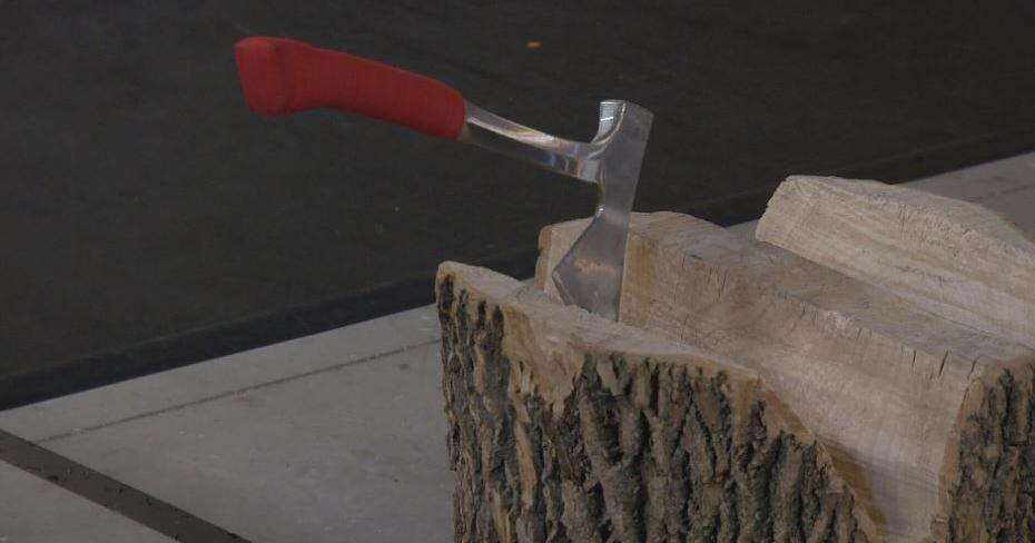 Axe throwing benefits a local food pantry | News | wkow.com
