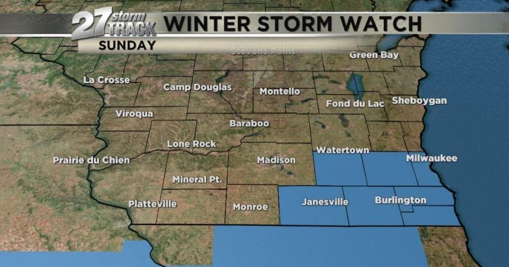 UPDATE: Winter storm watch expanded to four counties | Weather | wkow.com