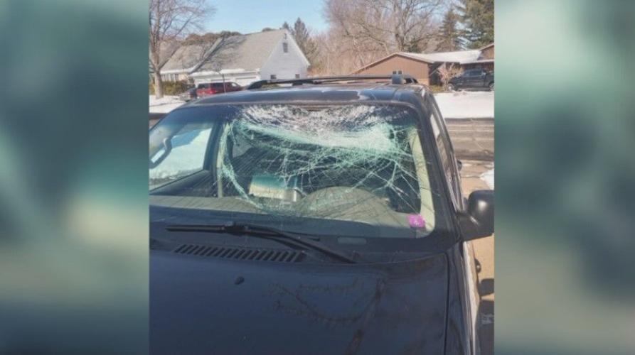 'It happened so fast': Dozens of drivers with busted windshields after ...