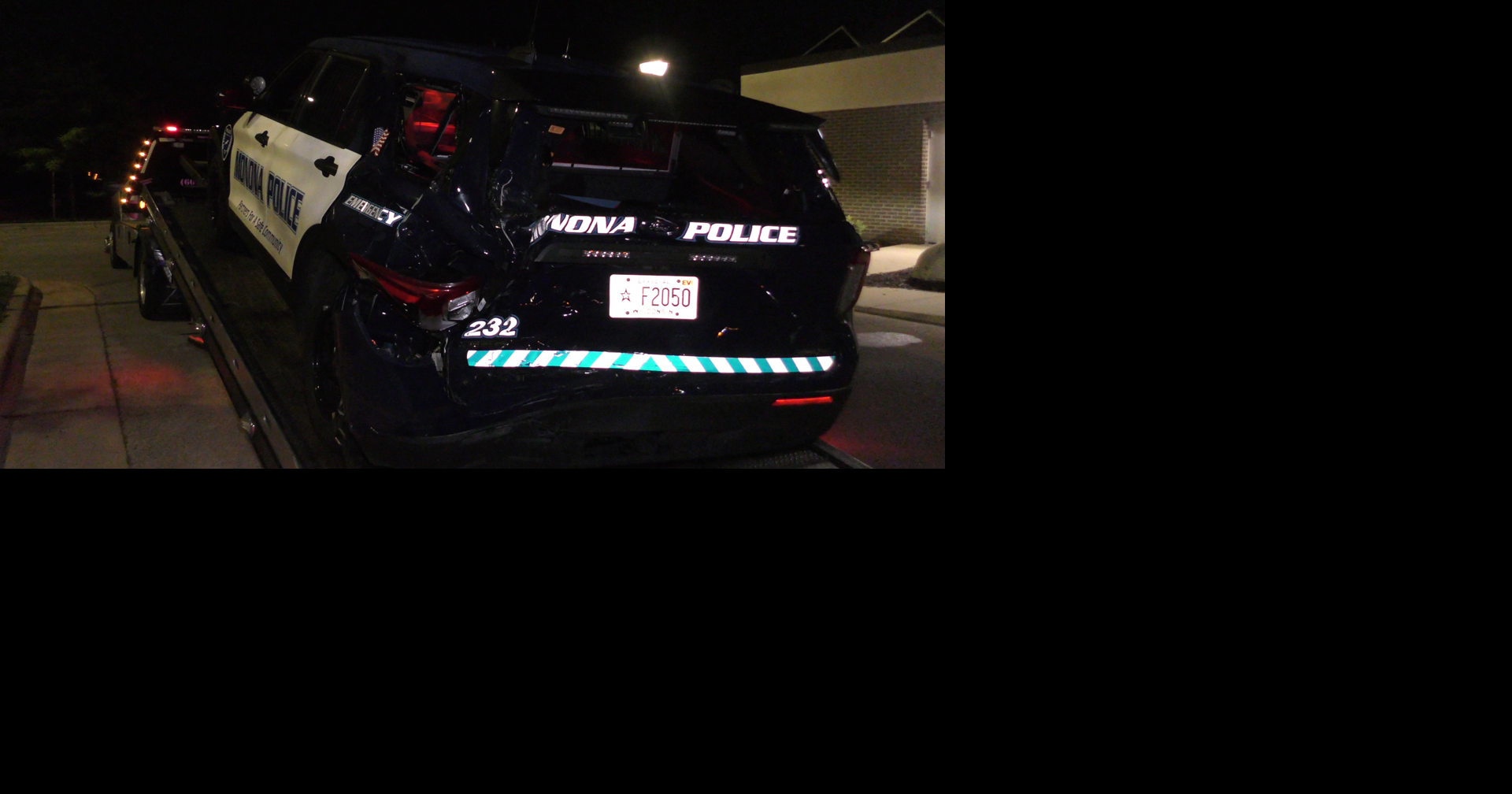 Monona Police Department squad car hit during traffic stop on Stoughton ...