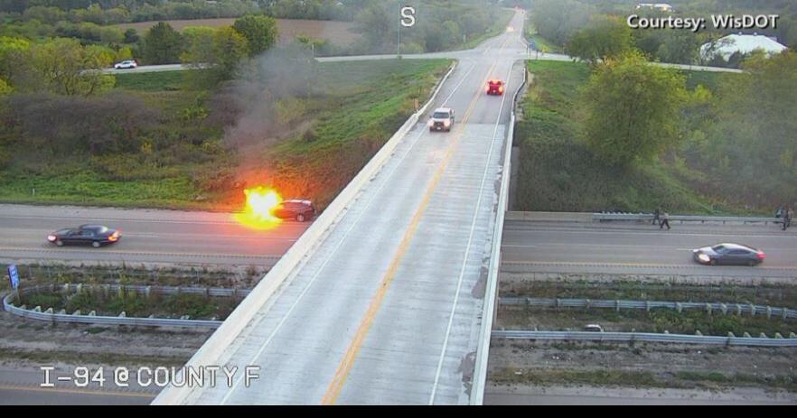 No one hurt when vehicle catches fire on interstate in Jefferson County ...