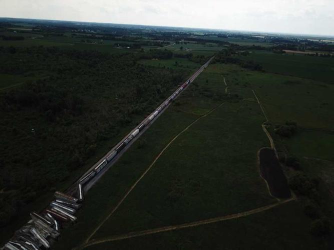 SLIDESHOW: Train derailment in Dodge Co. | News | wkow.com