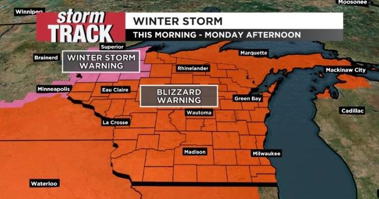 Blizzard conditions likely across most of Wisconsin | Forecast | wkow.com