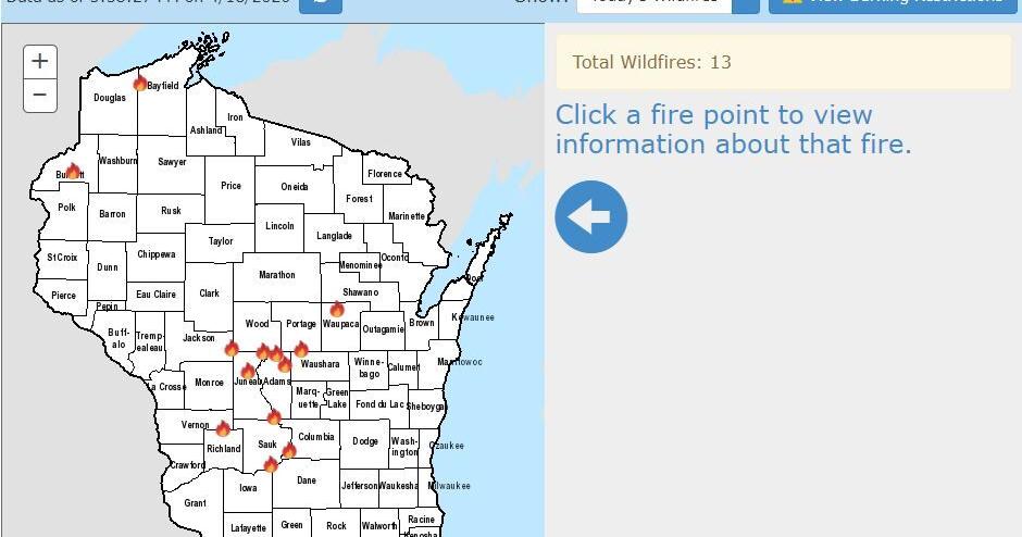 UPDATE: Wildfire burns 240 acres at Necedah Wildlife Refuge | Archive ...