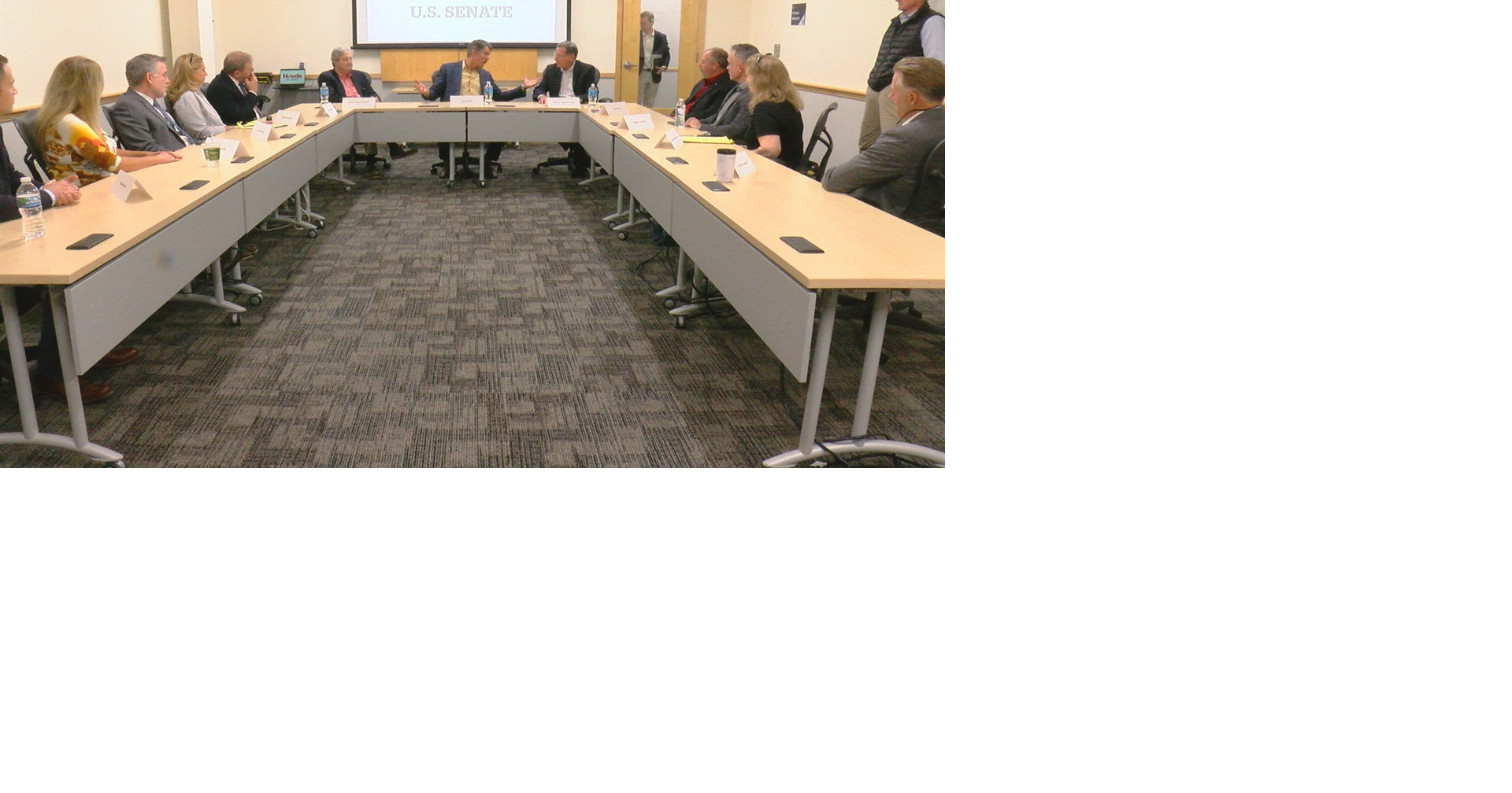 U.S. Senate candidate Eric Hovde listens to health care concerns at ...