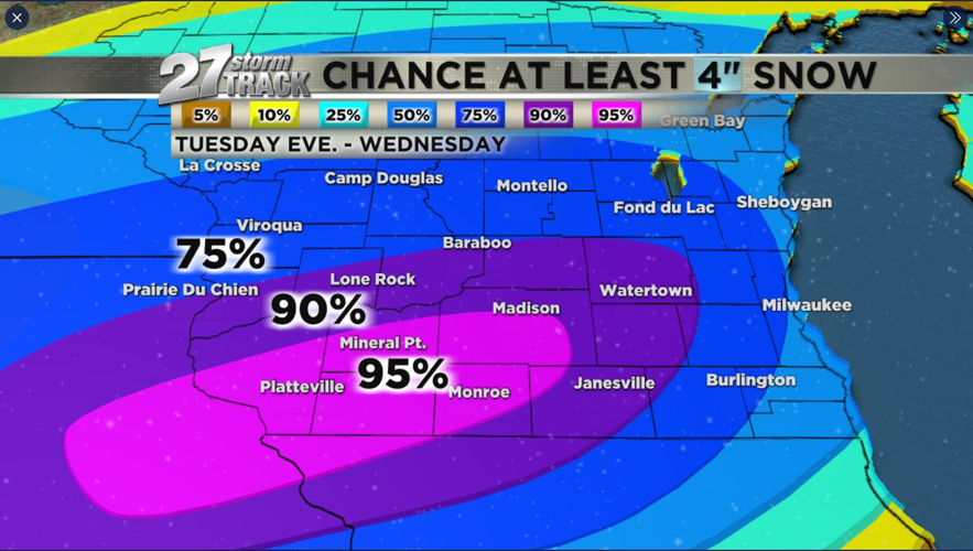 A mid-week winter storm will bring significant snow | Weather | wkow.com