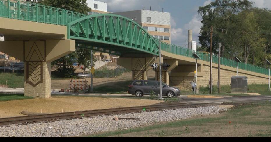 New pedestrian & bike overpass opens along University Ave. in Madison ...