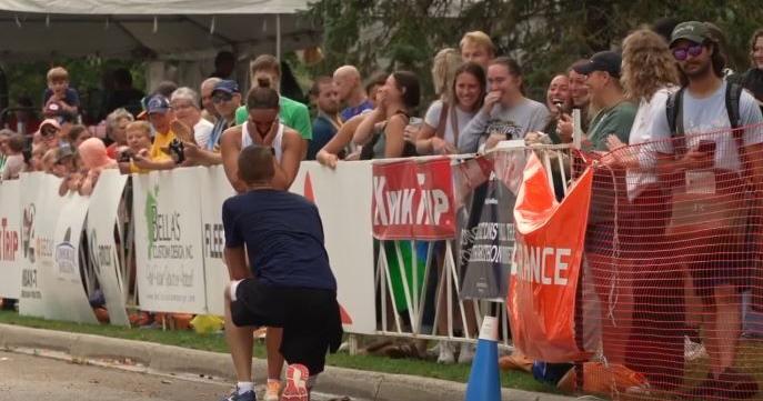 Marathon proposal creates unforgettable finish line moment at Fox ...