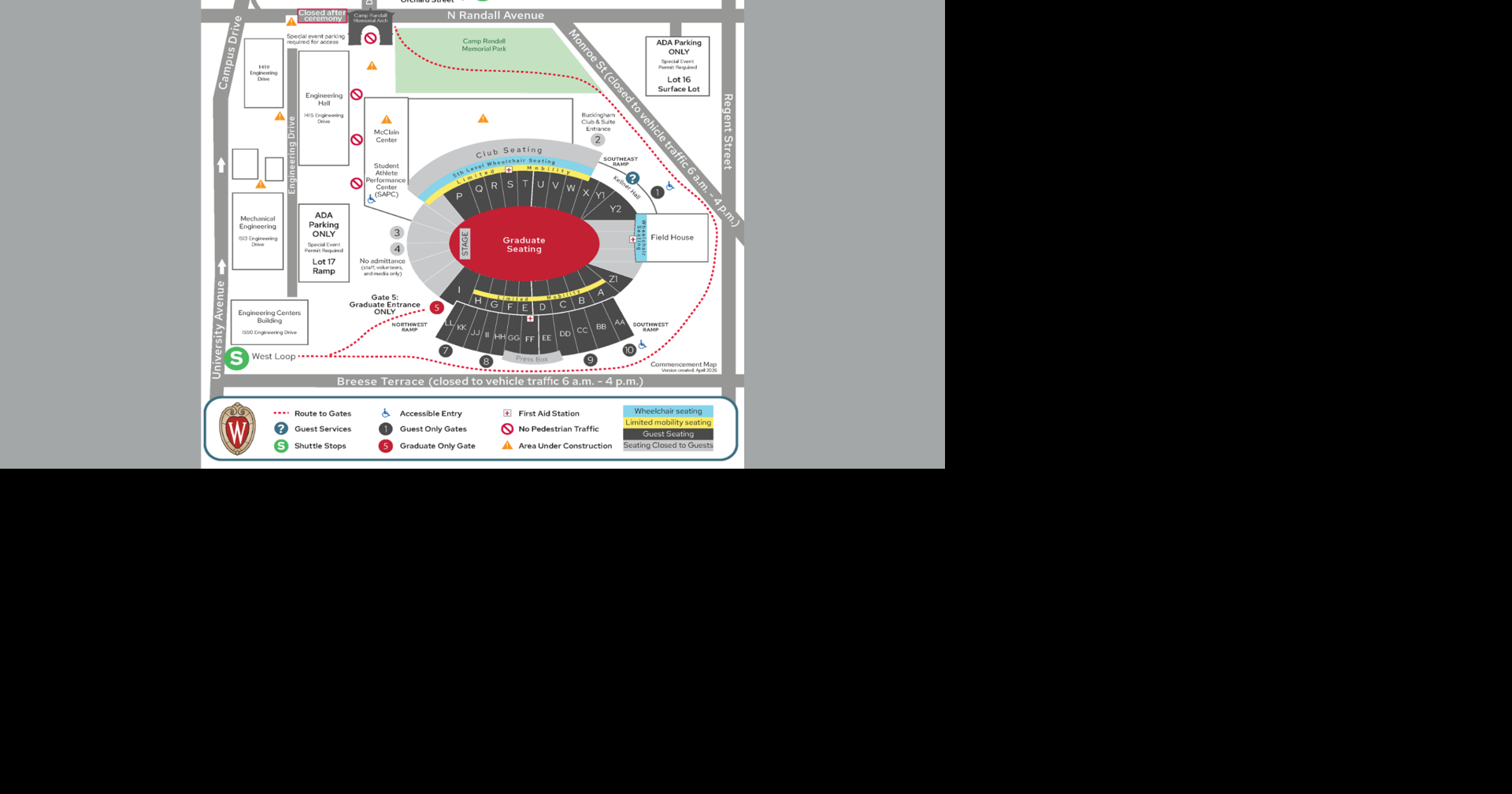 Plan ahead: Street closures set for UW-Madison graduation ceremony ...