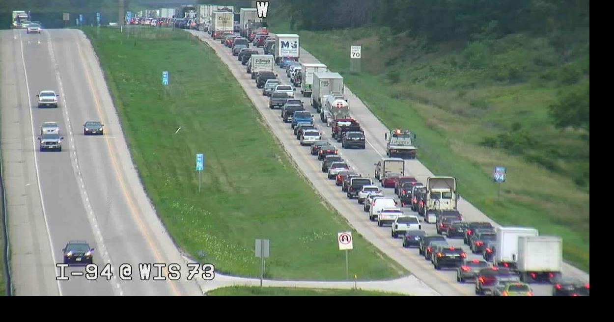UPDATE: 2 separate crashes on I-94 westbound cause slowdown during ...