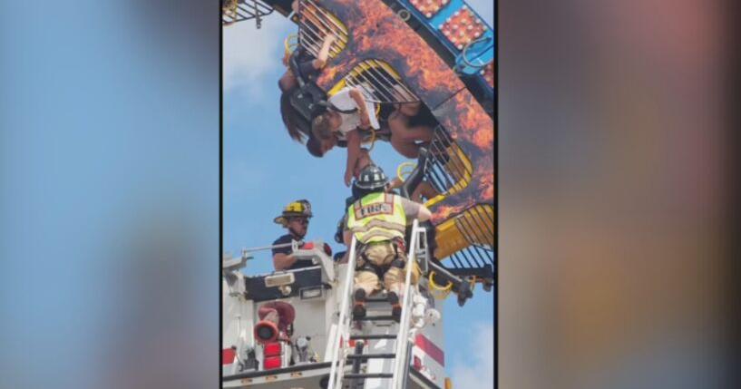 Several people stuck upside down on fair ride | News | wkow.com