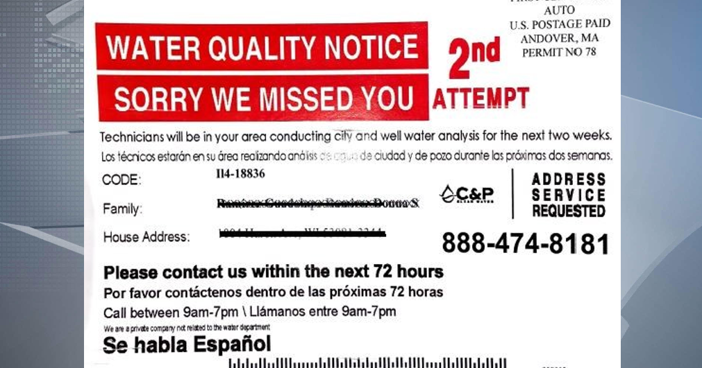 Madison Water Utility warns of water quality testing scam | News | wkow.com