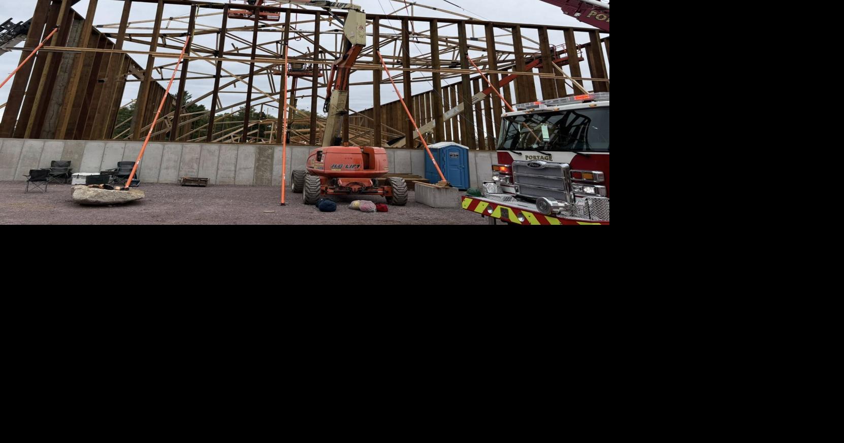 Workers rescued after trusses collapse at Columbia County construction ...