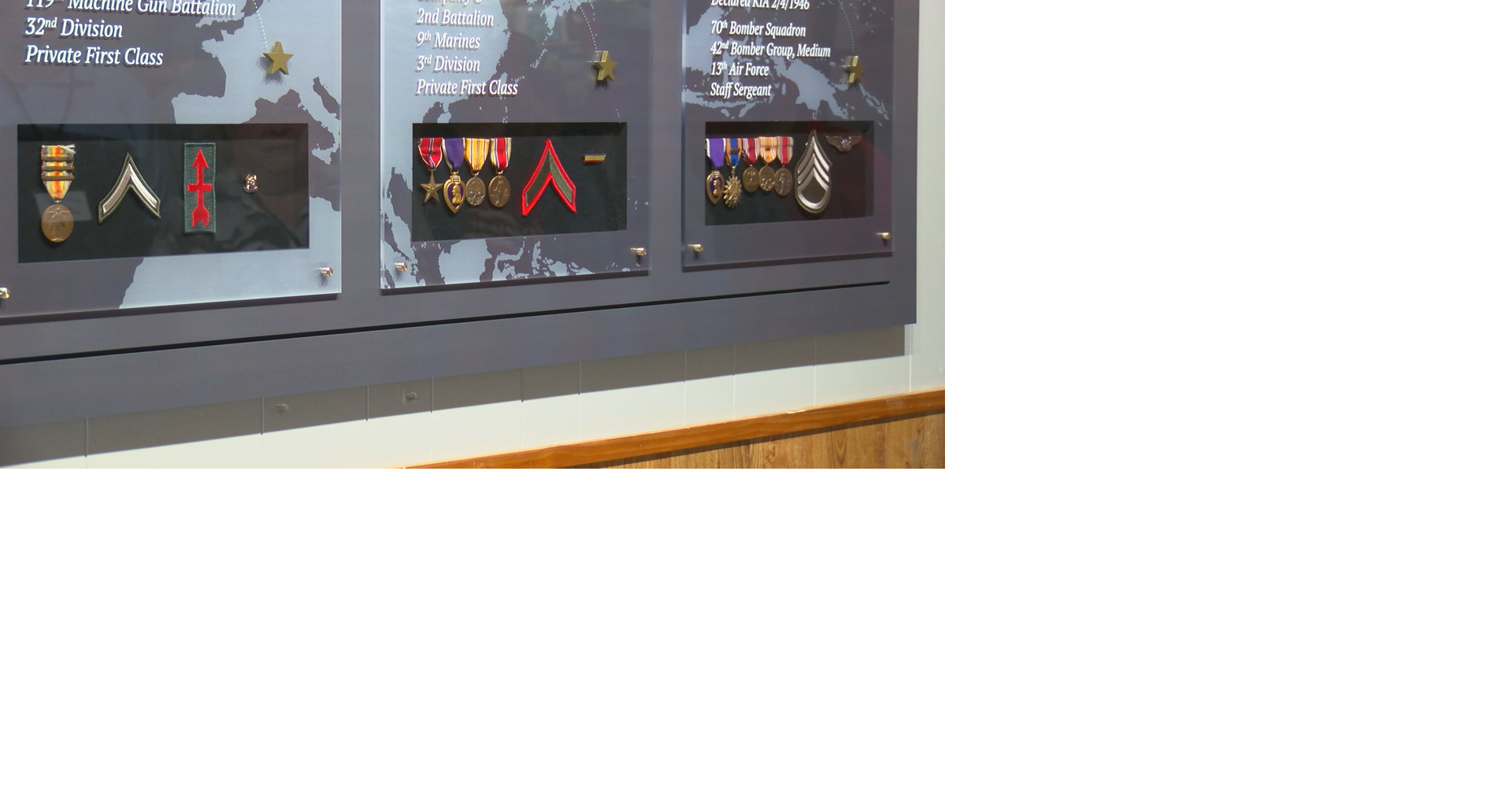 VFW Post 7591 in Madison unveils tribute wall to honor a family's WWI ...