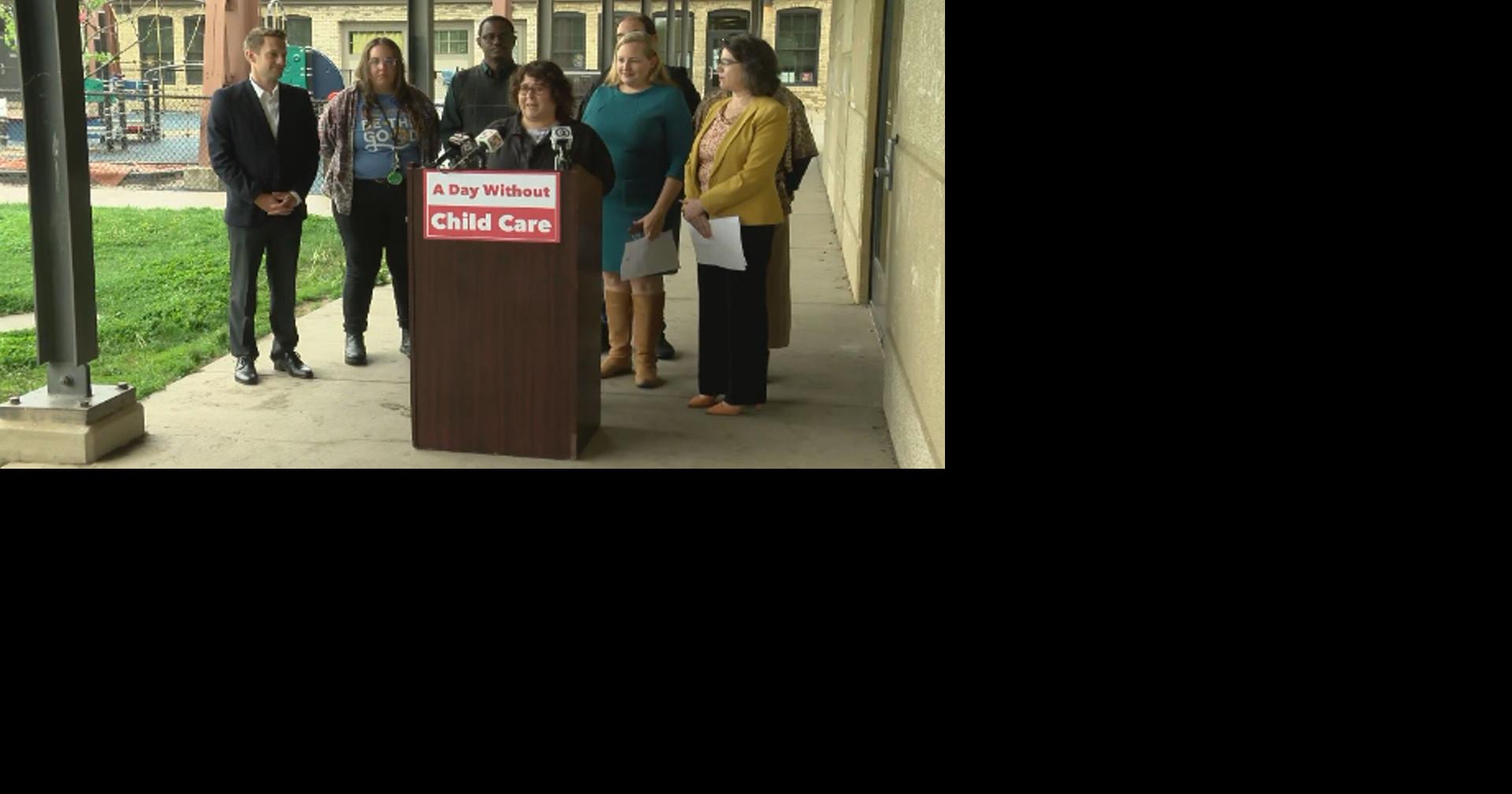 People rally for a permanent Child Care Counts program in Wisconsin ...