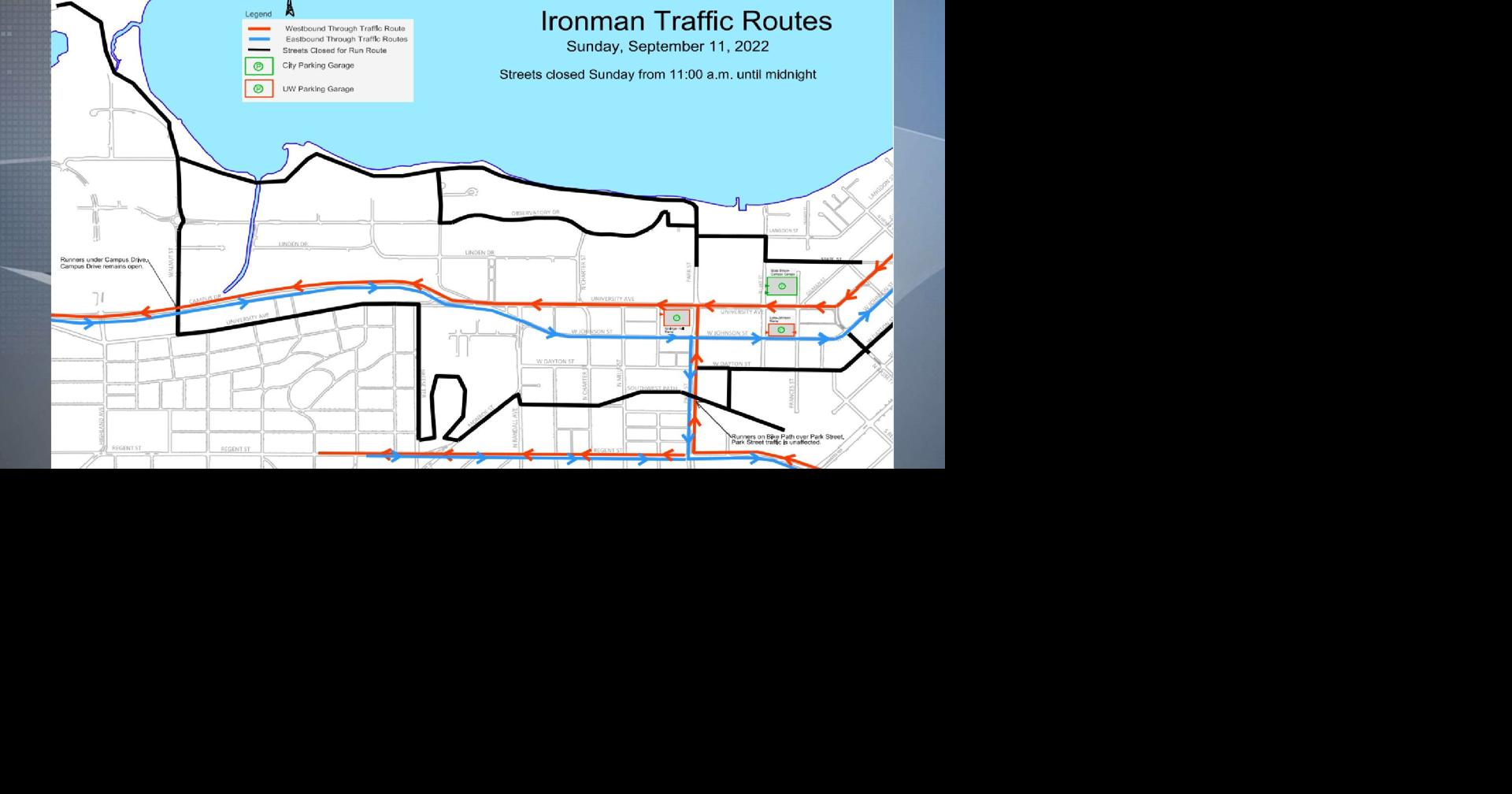 Madison road closures for IRONMAN Wisconsin | News | wkow.com