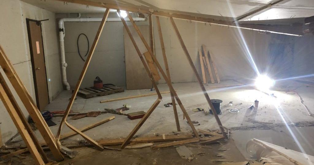 Woman nearly falls through floor during Madison apartment collapse ...