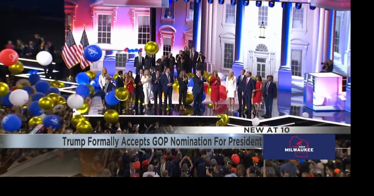 Trump formally accepts GOP nomination for President | Video | wkow.com