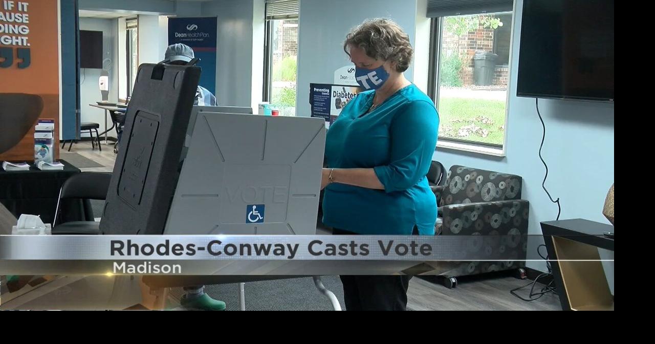 Mayor Satya Rhodes-Conway casts her vote in Madison | Politics | wkow.com
