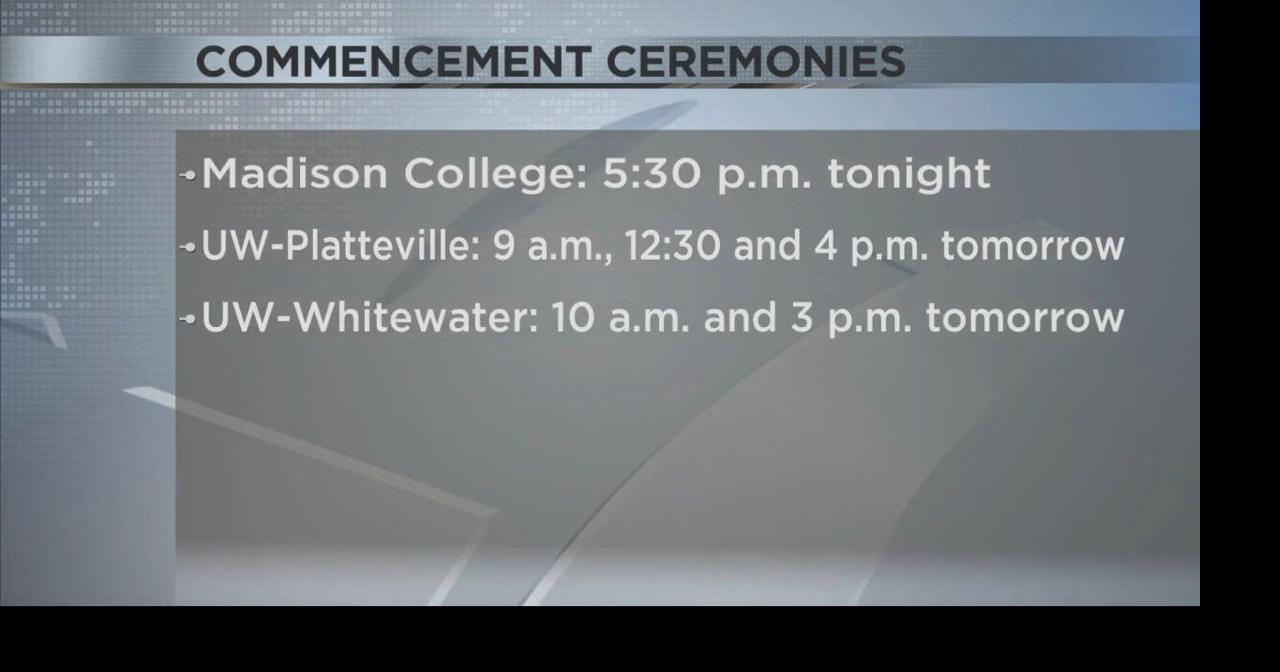 UW commencement ceremonies happening this weekend | Video | wkow.com