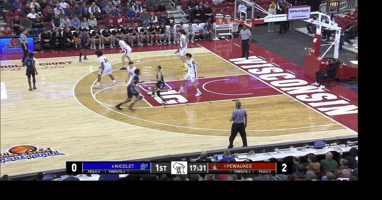 David Bolden dunks for Nicolet's first basket of the game | Magic of March | wkow.com