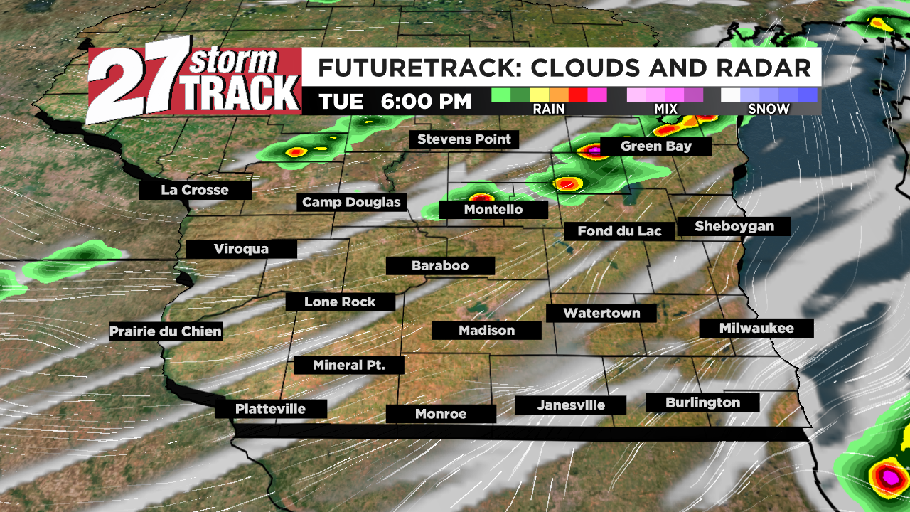 Cold front fuels isolated storms later Tuesday | Forecast | wkow.com