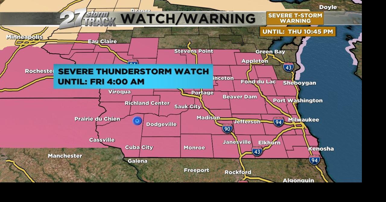 A Severe Thunderstorm Watch is in effect tonight | Weather | wkow.com