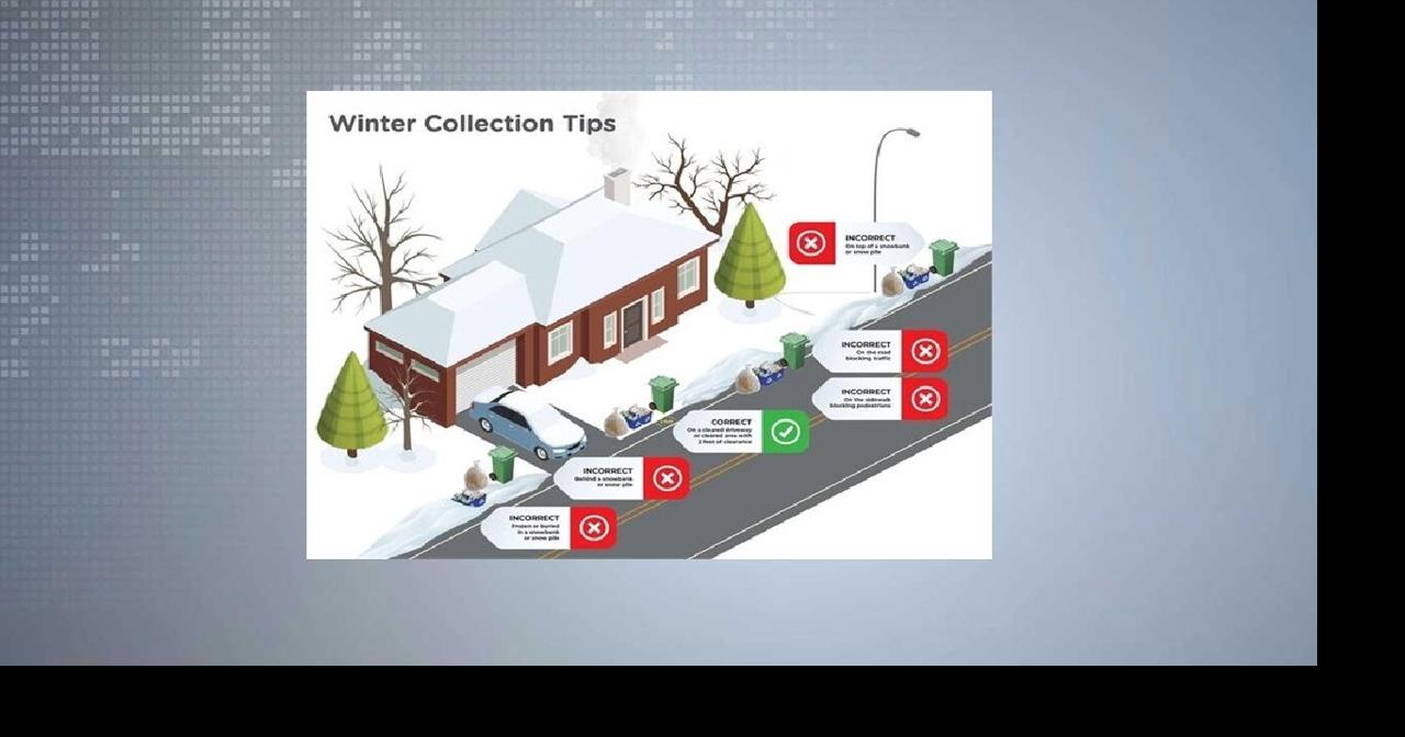 Winter reminders for garbage and recycling cart placement | News | wkow.com