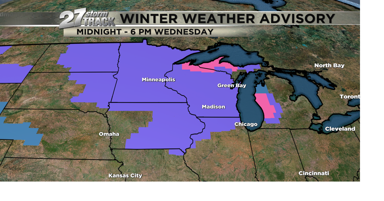 Winter weather advisory tonight through Wednesday | News | wkow.com