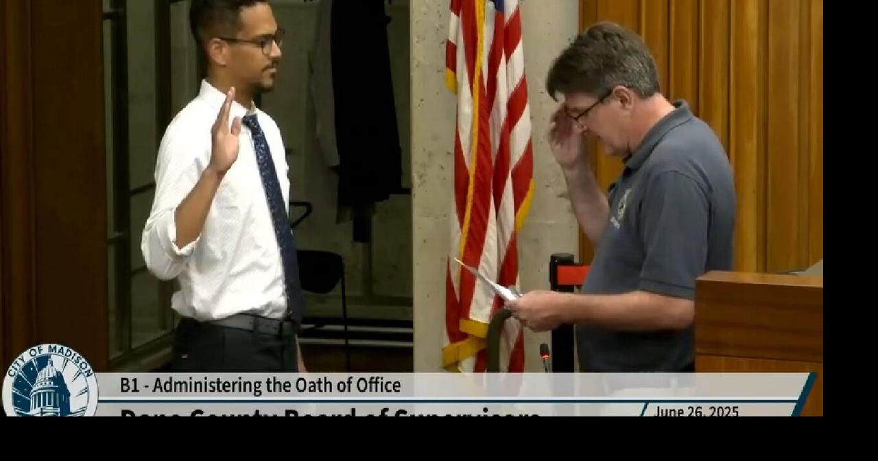 Colin Barushok sworn in as newest Dane County Board member | News ...