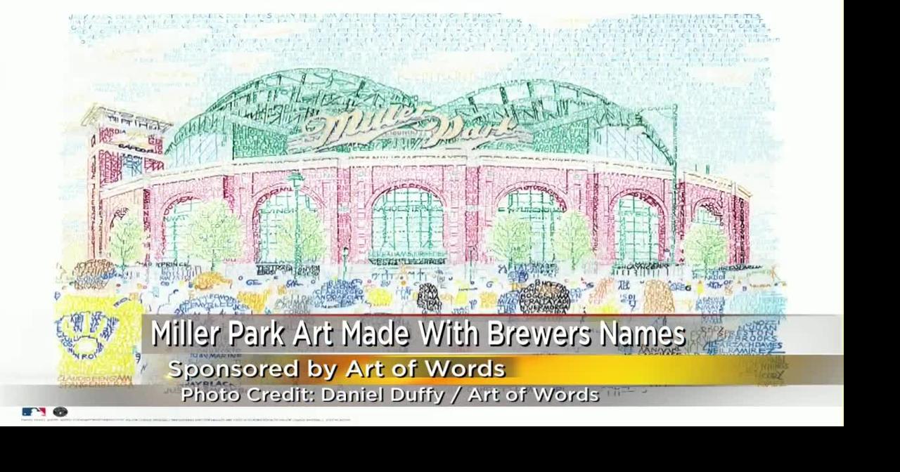 Miller Park art made with Brewers names | Midday Madison | wkow.com
