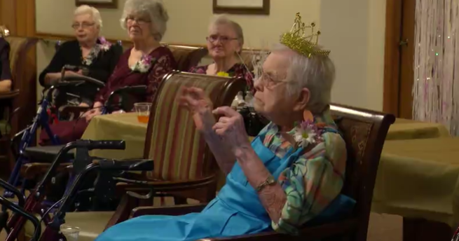 "Senior" prom at senior living community, 105-year-old resident named ...
