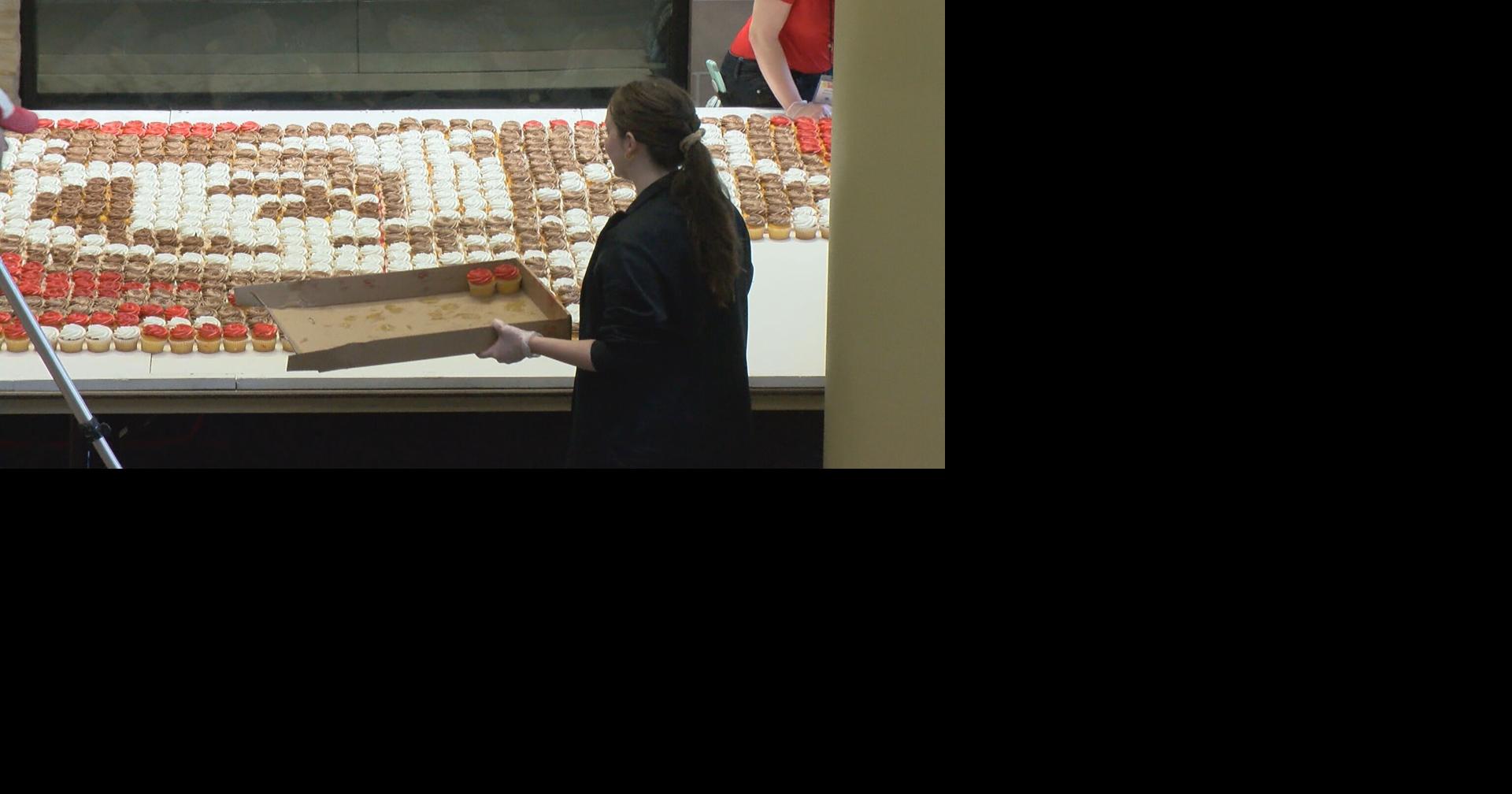 UW-Madison Homecoming Committee creates cupcake mural | Painting | wkow.com