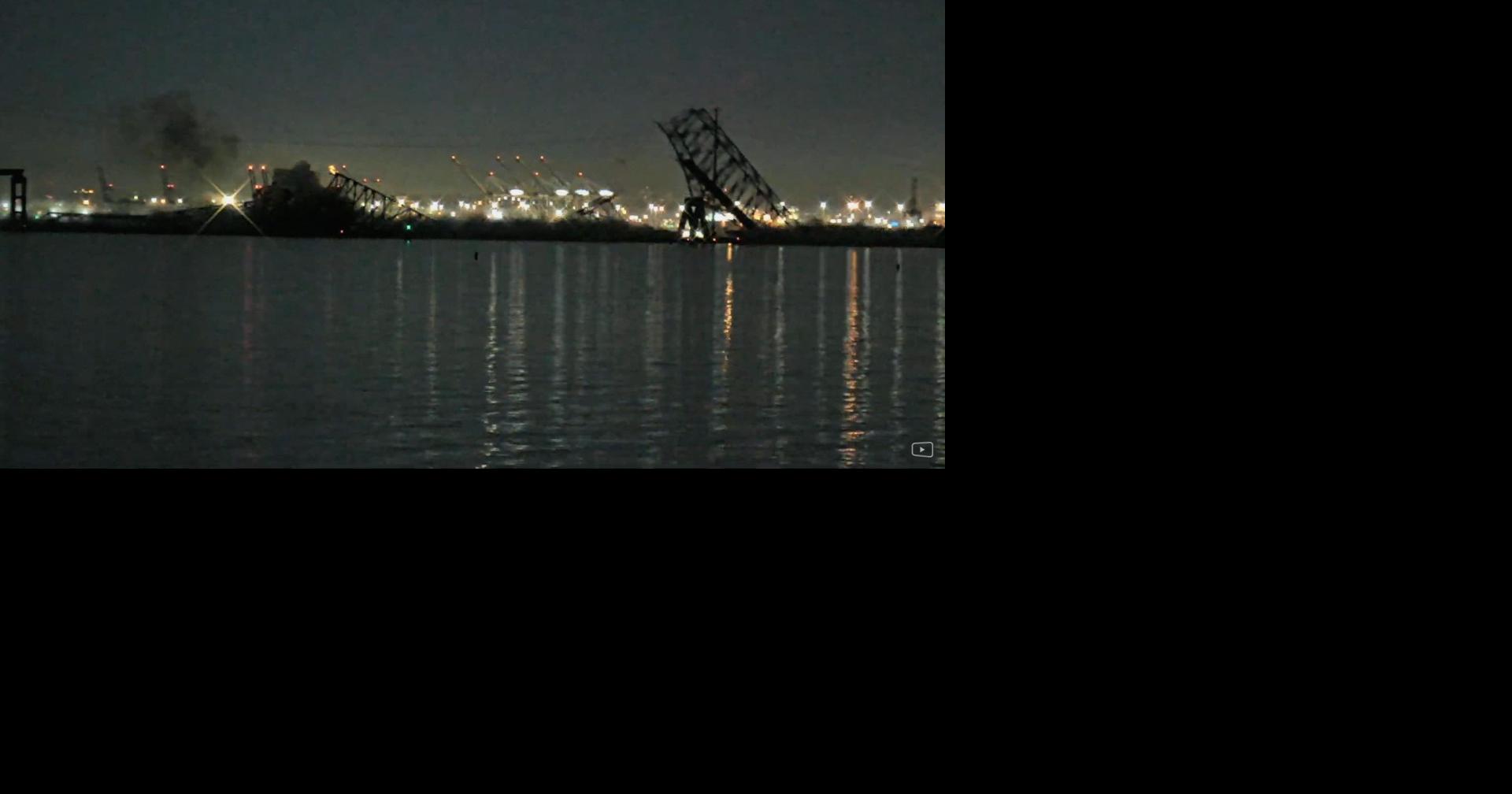 Cargo ship lost power before colliding with Baltimore bridge; 6 ...