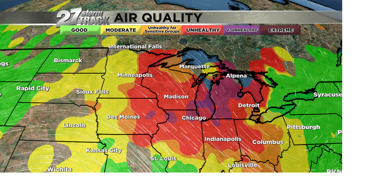 Unhealthy air quality remains until rain chances late Wednesday | News ...