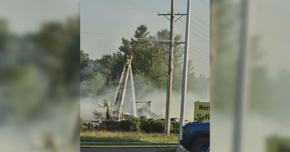Fire breaks out in barn at Beaver Springs Riding Stables in Wisconsin ...