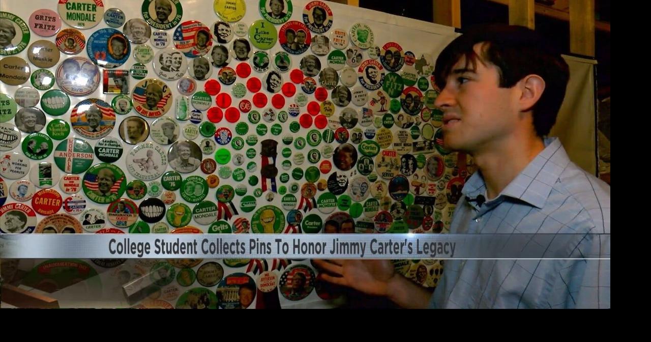 College student collects antique pins to honor Jimmy Carter's legacy ...