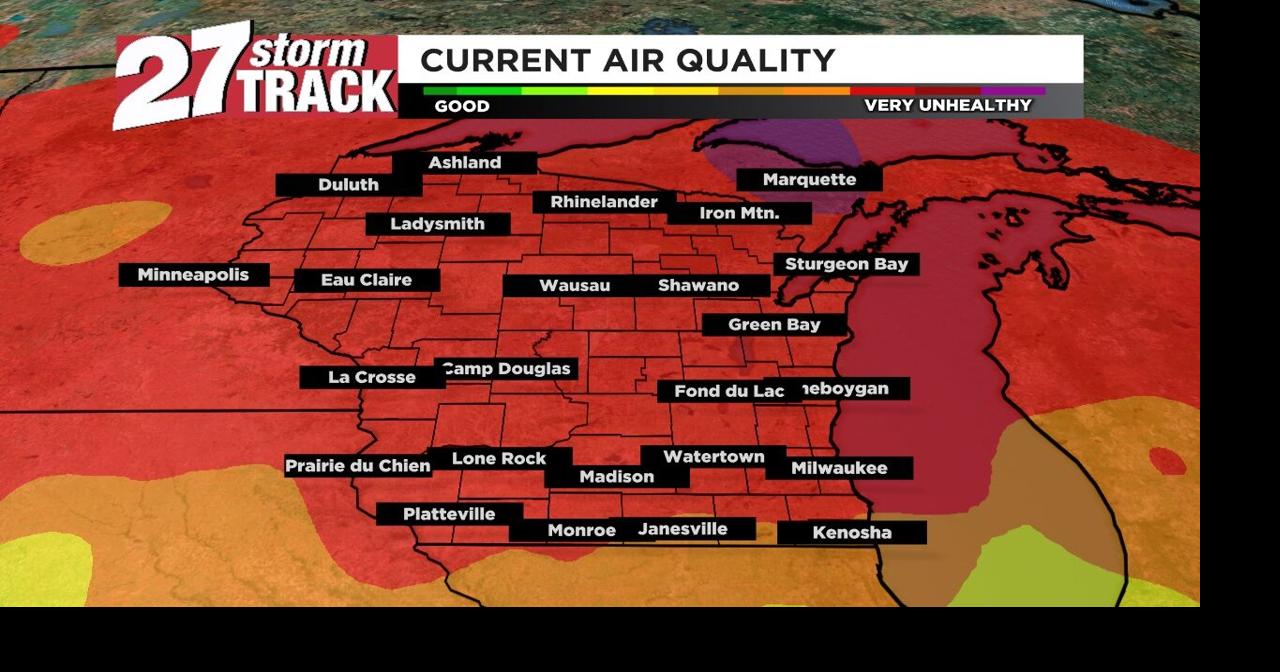 More comfortable conditions, but lower air quality today | Forecast ...