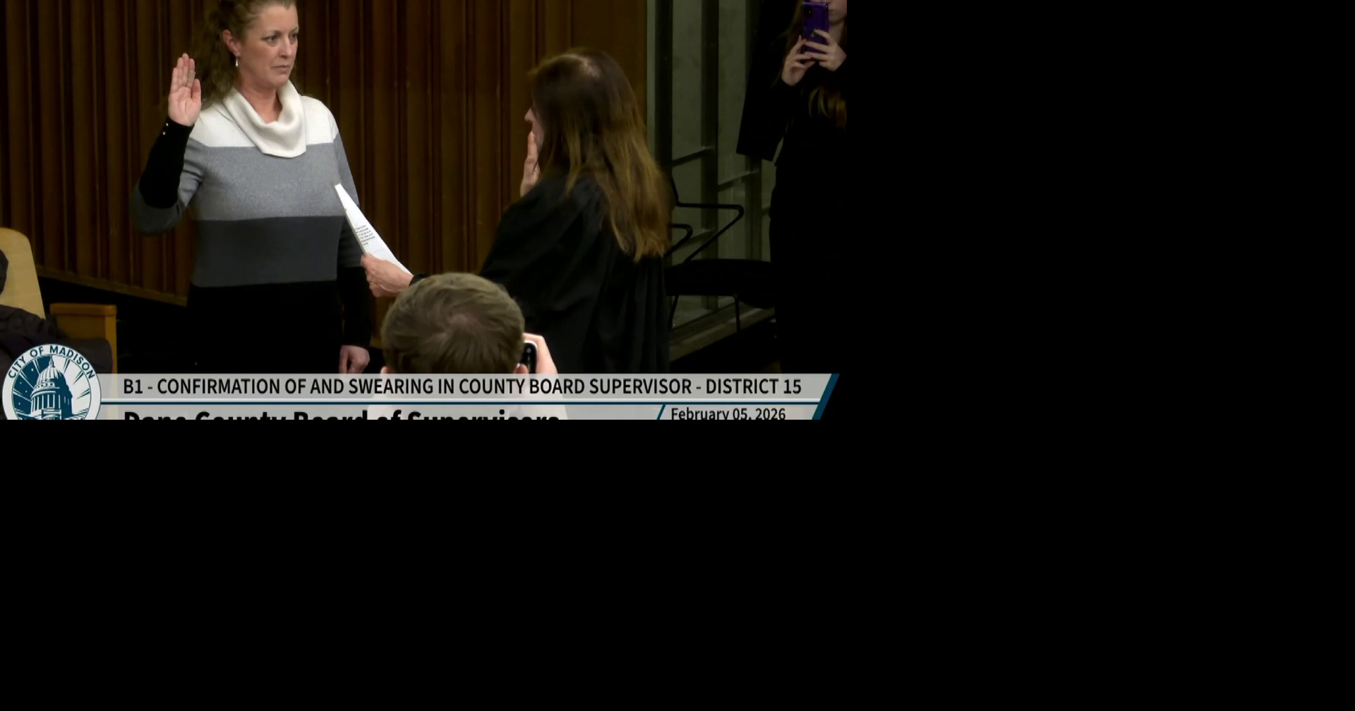 Amy Larson sworn in as Dane County Board member | News | wkow.com