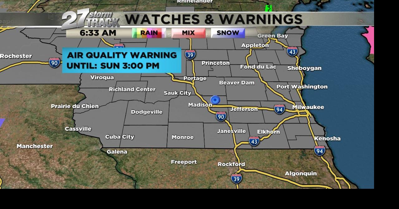 Southern Wisconsin under ‘Air Quality Warning’ | News | wkow.com