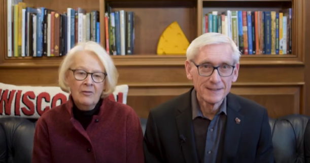 Gov. Tony Evers, First Lady Kathy Evers wish Wisconsin a happy ...