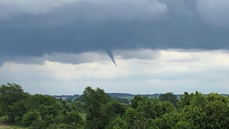 cold front funnel clouds