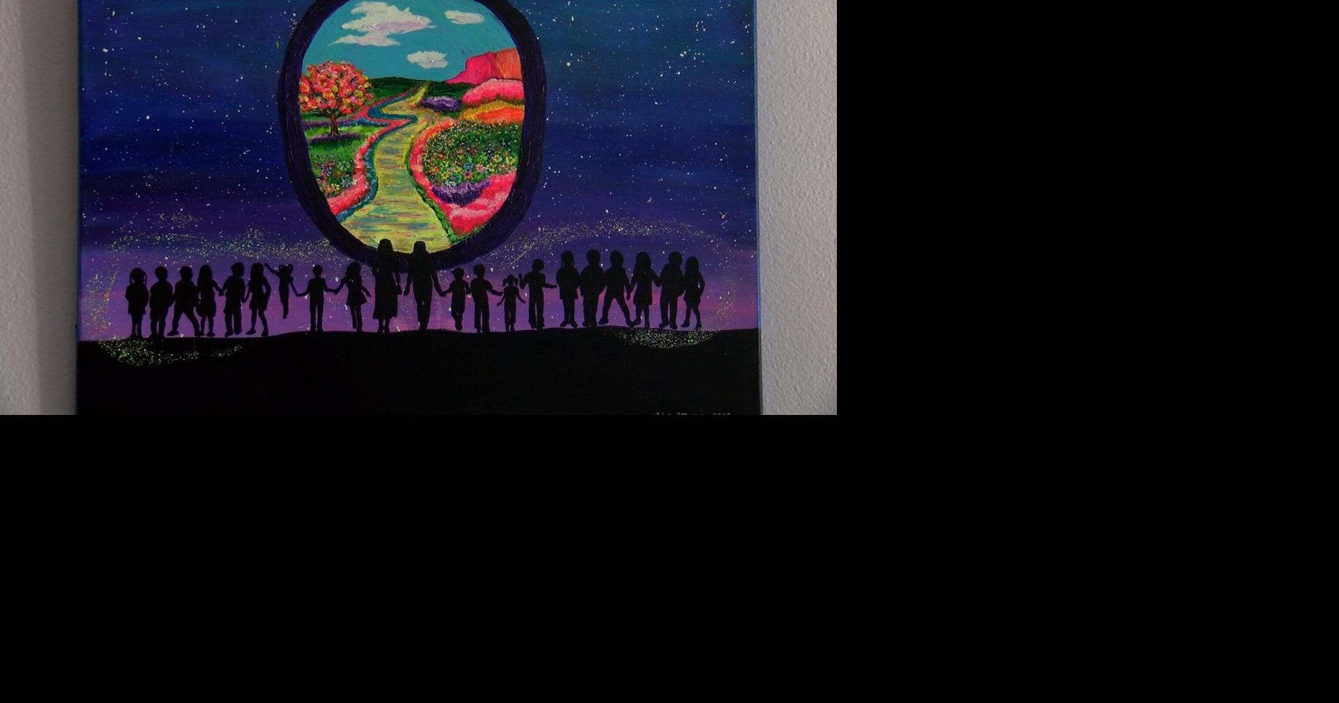 Madison artists honors Uvalde victims with powerful painting | News ...